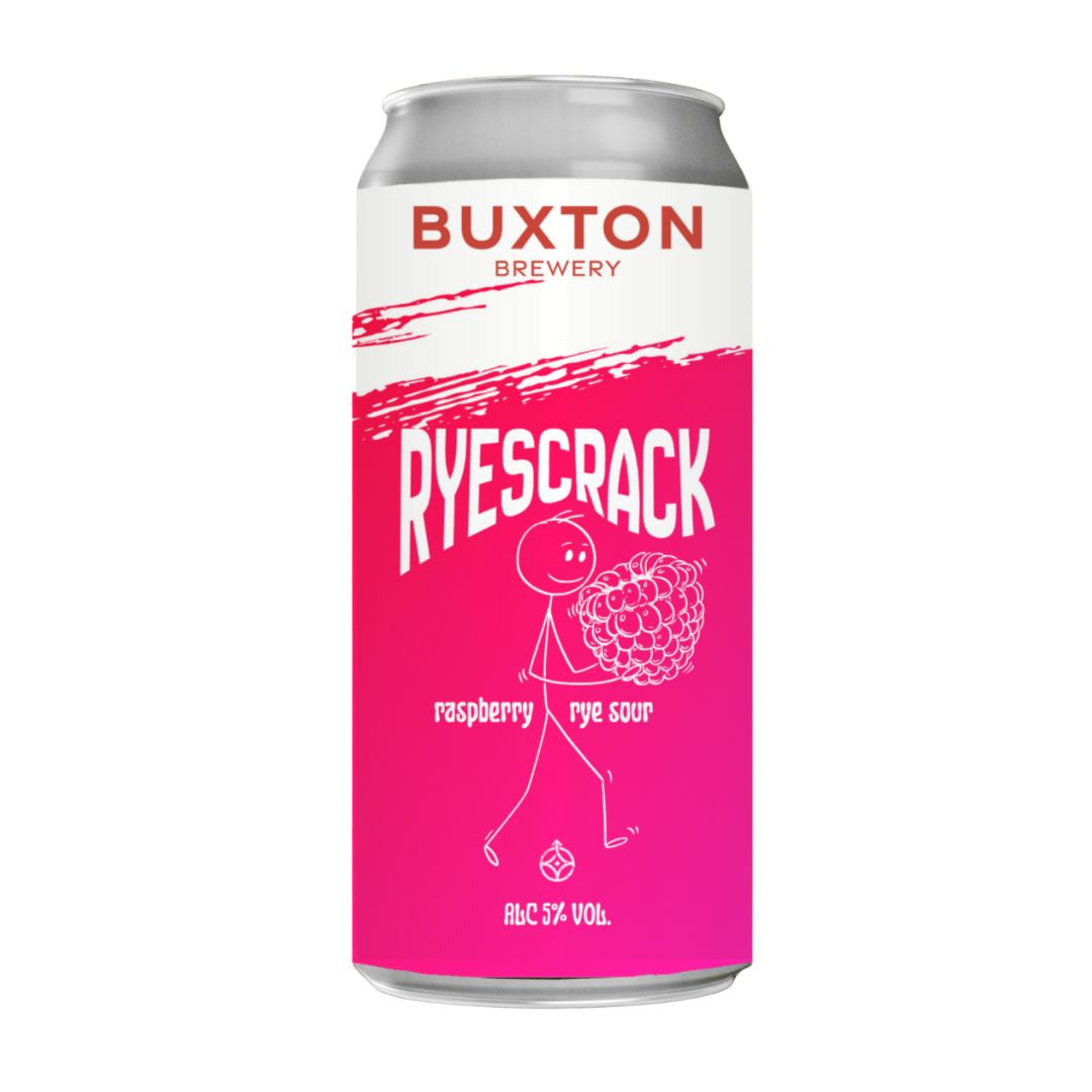 Buxton 'Ryescrack' Raspberry Rye Sour 5% 440ml – High Peak Wine & Beer Co