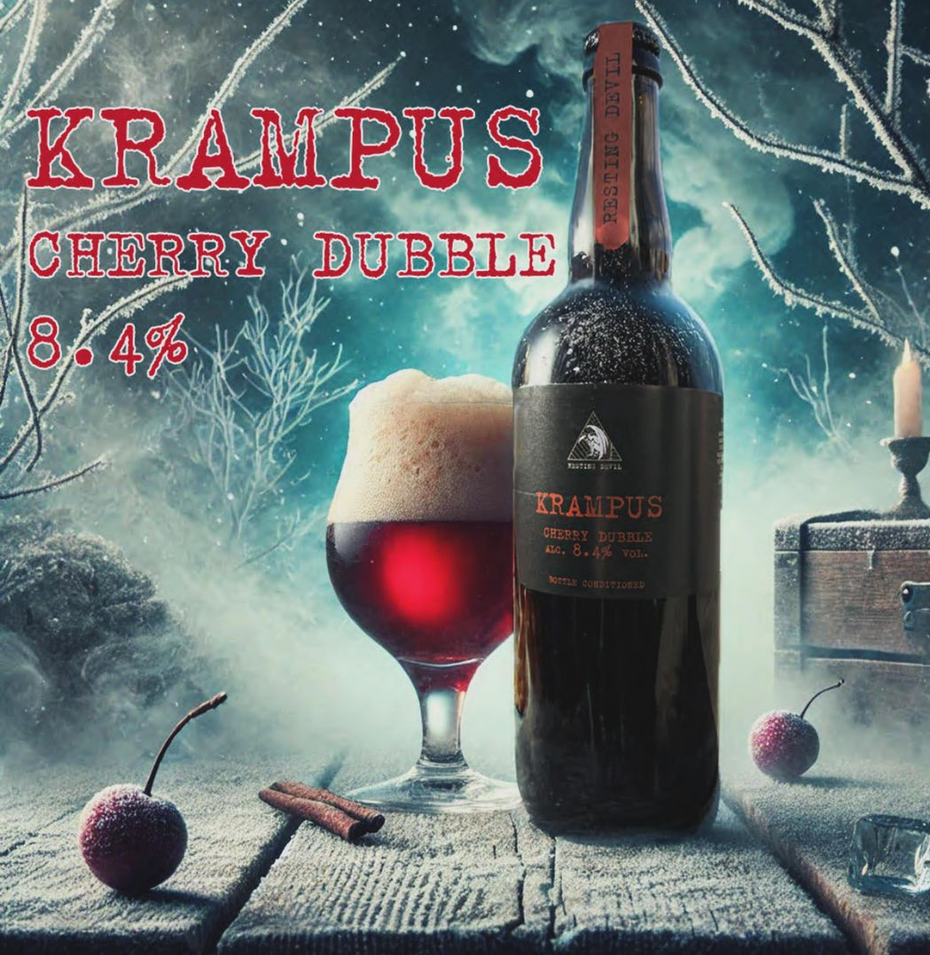 Resting Devil 'Krampus' Cherry Dubbel 8.4% 75cl – High Peak Wine & Beer Co