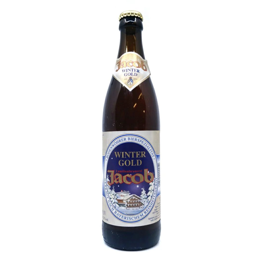 Jacob Winter Gold Lager 5.3% 500ml – High Peak Wine & Beer Co
